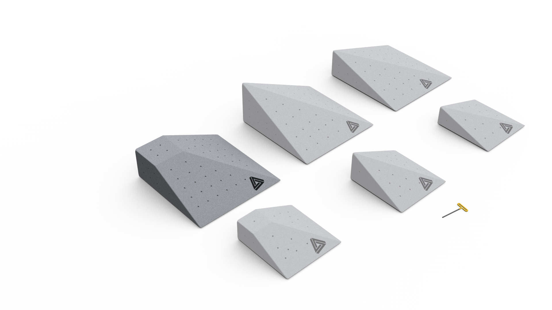 PYRAMID FLAT SIDE FLAT TOP L HIGH - Climbing Volumes | Dimension Volumes