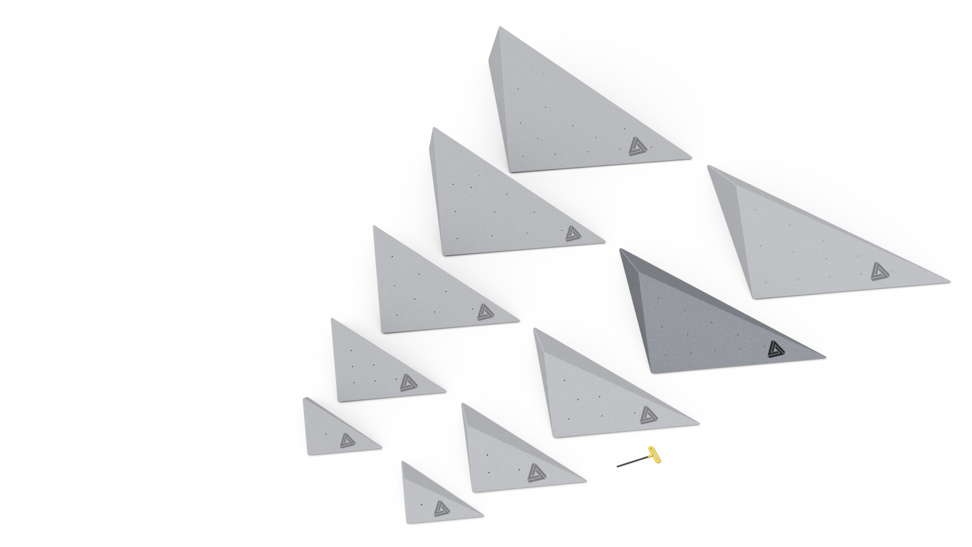 TRIANGLE FLAT SIDE XXL LOW - Climbing Volumes | Dimension Volumes